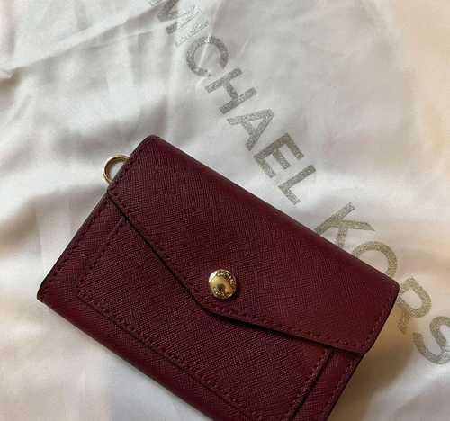 Бу кошелек Michael Kors, бордовый цвет. размер 13