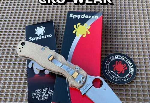 Нож Spyderco Paramilitary 2 Micarta CRU-wear