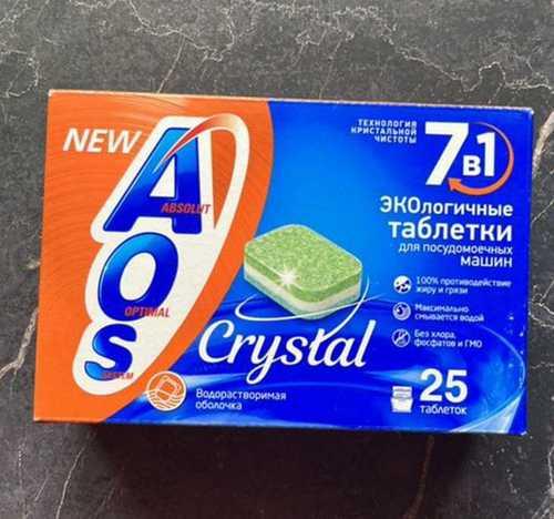 Таблетки для посудомоечной машины Aos Crystal