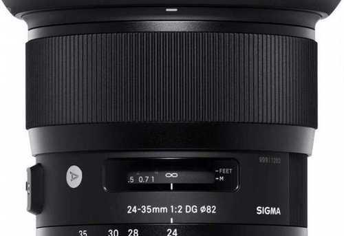 Объектив Sigma Art 24-35 F 2 для зеркалок Nikon F