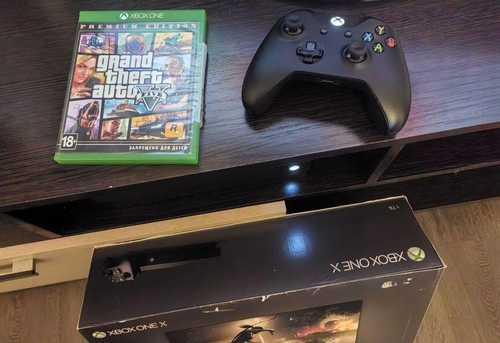 Xbox One X (рст) в идеальном состоянии