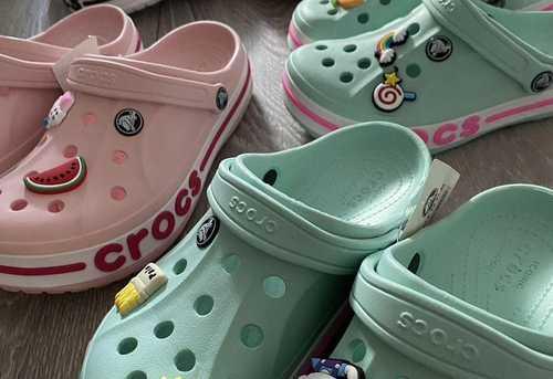 Crocs сабо женские новые разноцветные