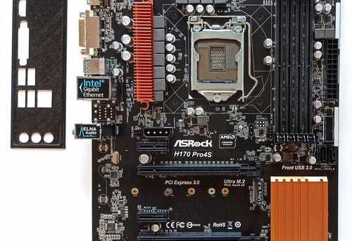 Материнская плата Asrock H170 Pro4S Socket 1151 v1