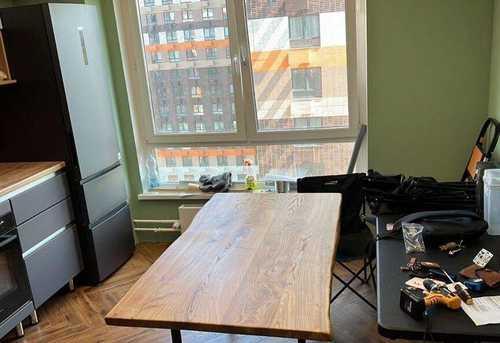 Кухонный стол из массива дерева карагач
