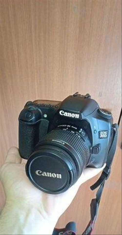 Зеркальный фотоаппарат canon 30d +18-55 III сумка