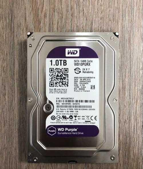 Жесткий диск для видеонаблюдения 1TB WD purple