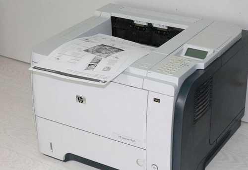 Принтер HP Laserjet P3015 дуплекс, сетевой (заправ