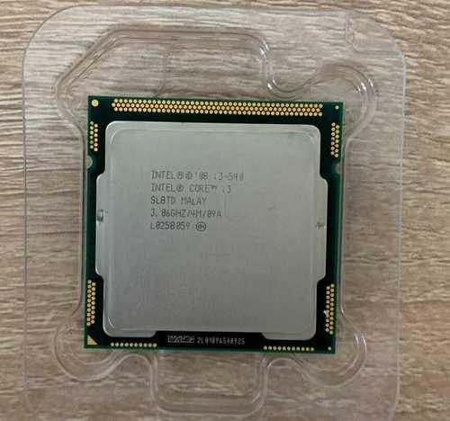 Процессор intel core i3 -540, сокет LGA 1156