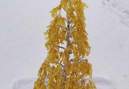 Денежное янтарное дерево. Сувенир из янтаря
