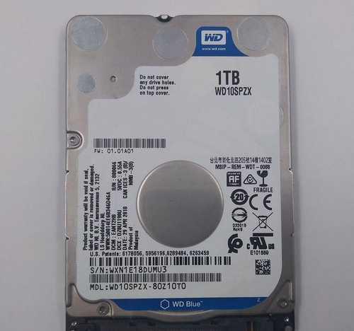 Жесткий диск для ноутбука 1TB WD Blue