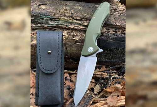 Нож складной "Hunter" черный и зеленый