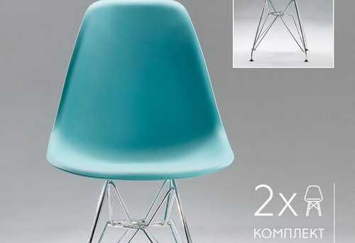 Стул eames для дома, офиса, дачи ножки хром 2 шт