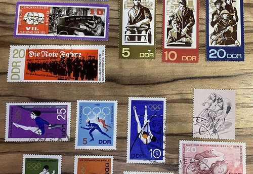 Коллекция марок СССР, гдр (DDR)