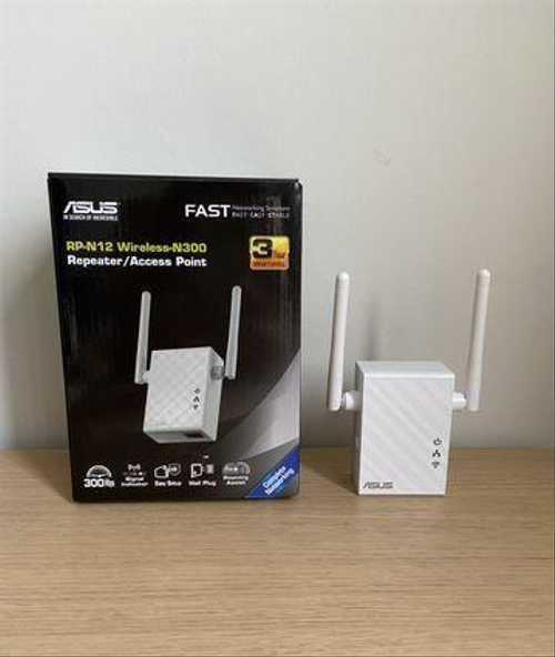 Репитер Asus RP-N12 wireless N300