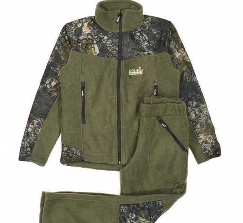 Костюм флис р. 3XL berings camo green"norfin"
