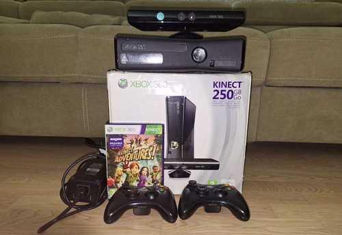 Xbox 360 250 Gb Kinnect + 2 game pads