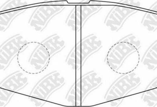 Nibk PN1448 Колодки тормозные дисковые перед