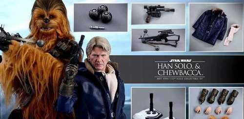 HOT toys MMS376, 375, 374 HAN solo & chewbacca