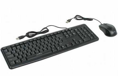 Комплект проводная клавиатура и мышь Oklick 600M
