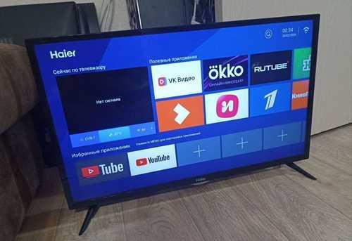 Телевизор Haier 32 дюйма 81 см SMART TV Wi-Fi HD