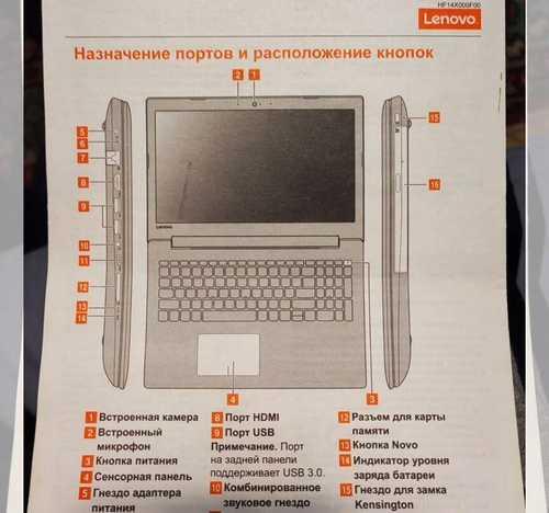 Ноутбук lenovo на запчасти