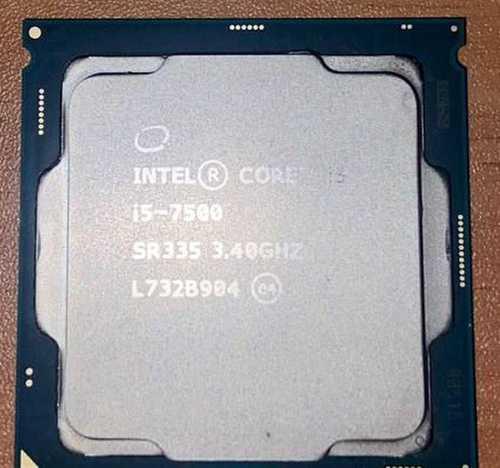 Процессор Intel core i5 7500