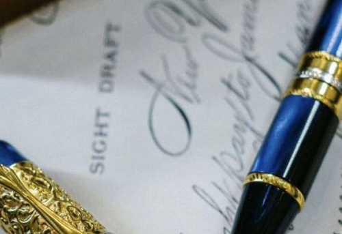 Коллекционная ручка роллер ancora — bisanzio blue