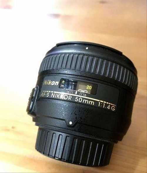 Объектив Nikon nikkor 50mm f/1.4G