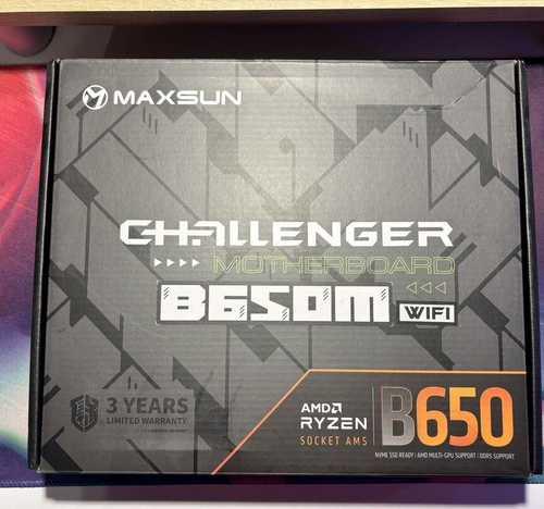 Материнская плата Maxsun Challenger b650m wifi