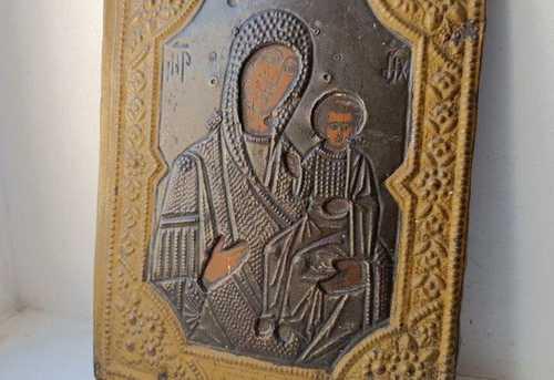 Икона Смоленской Богородицы Без реставраций 19 век