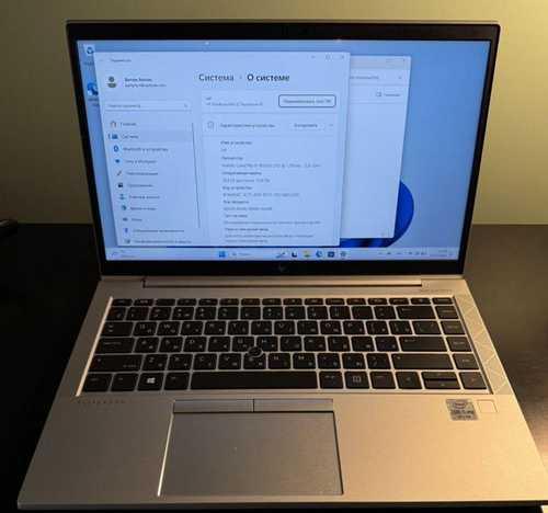 Ноутбук HP elitebook 840 g7, i5, ram 16gb