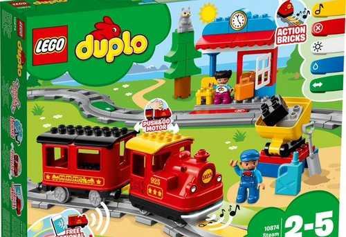 Lego Duplo Лего 10874 Поезд на паровой тяге, новый