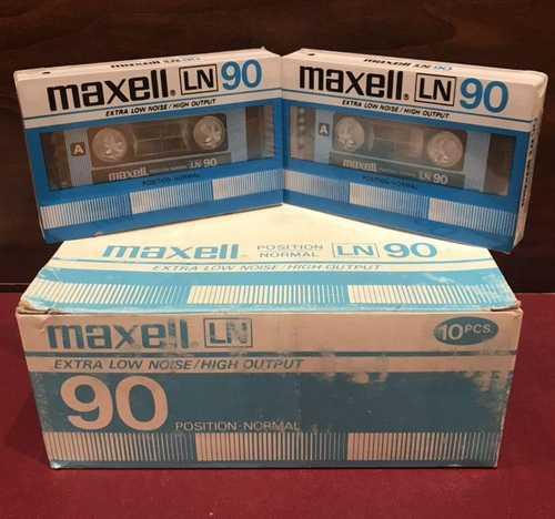 Аудиокассеты. maxell(LN 90). 1980. Новые