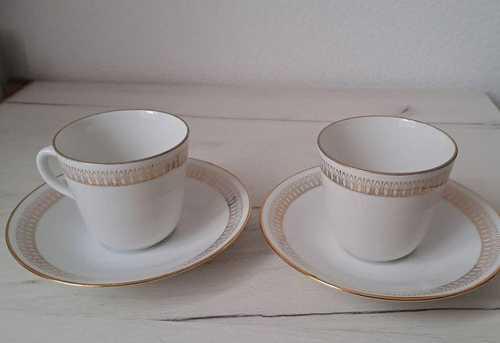 Набор 2 чайные пары чашки с блюдцами Финляндия