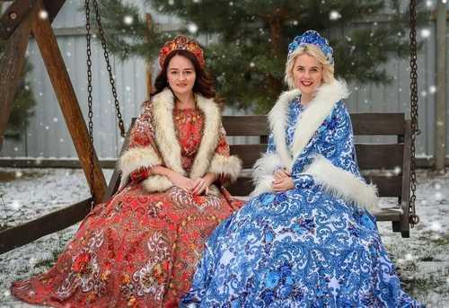 Платье в русском стиле в прокат