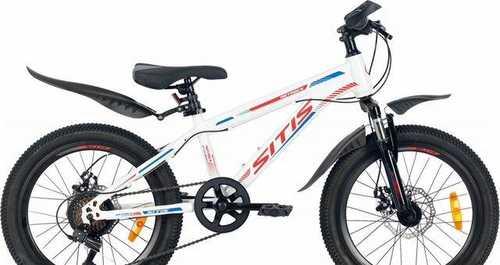 Велосипед sitis hotrock 20" (2022) бело-красный Mo