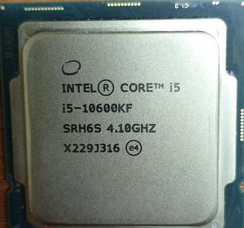 Процессор Intel core i5 10600kf box