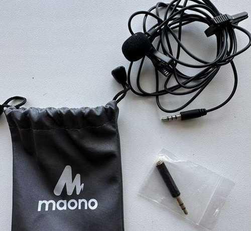 Петличный микрофон для телефона и камеры Maono
