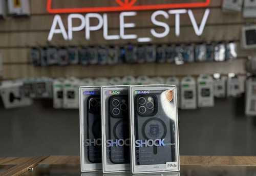 Чехол Shock resistan Black iPhone 15/Pro/Pro Max