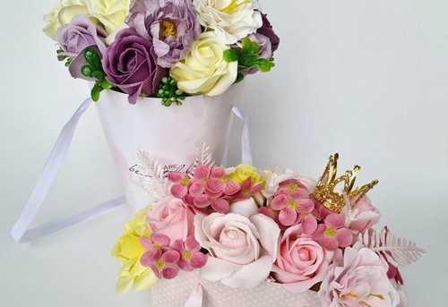 Шикарные Мыльные розы, букеты 8 марта для девушки
