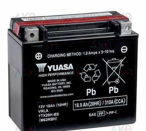 Аккумулятор для мотоцикла Yuasa YTX20H-BS - 18.9 А