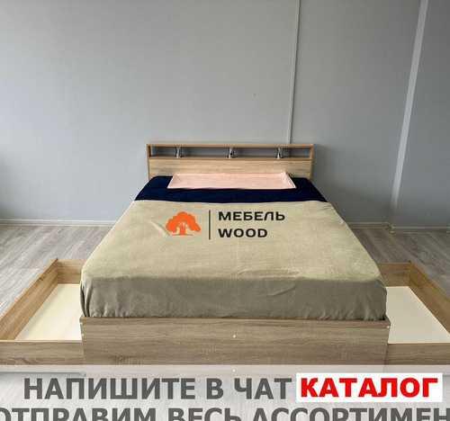 Кровать двуспальная с 4 ящиками