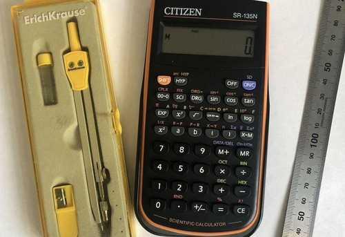 Калькулятор citizen + Циркуль ErichKrause