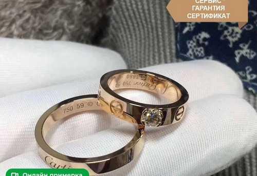 Обручальные кольца Cartier из розового золота