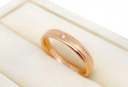 Золотое кольцо с бриллиантом 585пр. размер: 19,5