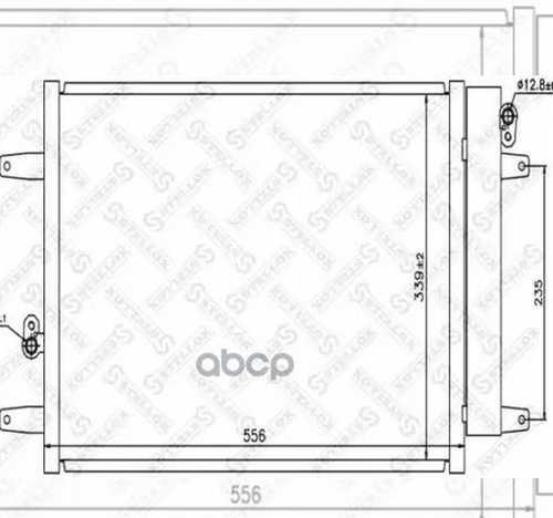 Радиатор кондиционера VW Sharan, Ford Galaxy
