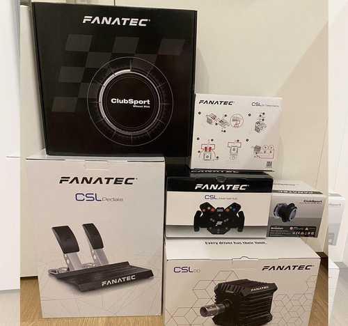 Fanatec новый полный комплект CSL DD + педали