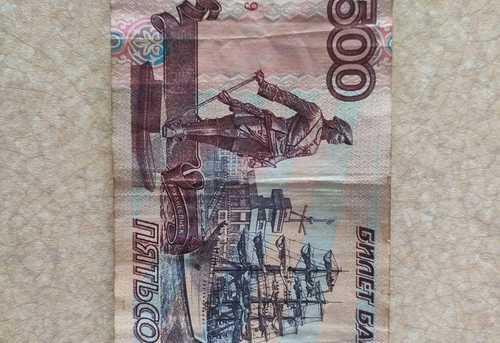 Купюра 500р с корабликом
