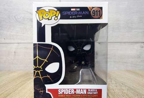 Funko Pop Человек Паук Spider-man Black Golden 911