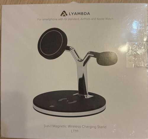 Беспроводная зарядка Lyambda LT111, 20 Вт, черный